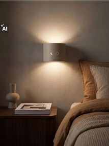 Sinsay - Minimalistické bezdrátové LED nástěnné svítidlo - béžová