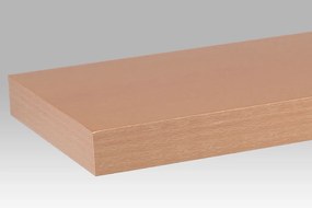 Autronic Polička nástěnná 60 cm, MDF, dekor přírodní buk, baleno v ochranné fólii P-001 BUK