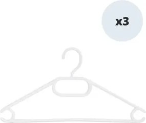 MSV HANK sada 3 ks ramínek bílá / plast