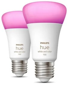 LED žárovka E27 Philips Hue 2ks 9W (75W) White and Color Ambiance (2000-6500K/RGB) stmívatelná