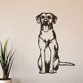 dřevo života Dřevěná dekorace psa Ridgeback Zvolte rozměr (cm): 38x60, Zvolte barvu dekoru: Wenge