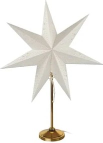 EMOS Dekorativní vánoční svícen s papírovou hvězdou, 1xE14, 45x67cm, zlatá DCAZ15
