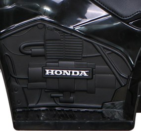 Ramiz Čtyřkolka Honda 250X TRX na baterie černá + klakson + LED + ekokůže