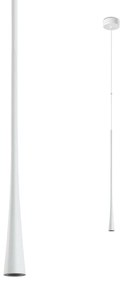 REDO Group 01-1756 Ito, bílé závěsné svítidlo, 7W 3000K, průměr 3,2cm, výška 60cm