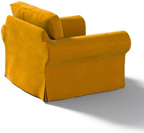 Potah na křeslo IKEA Ektorp barva žlutá látka lesklé, sametová