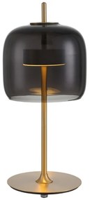 Černo-zlatá skleněná stolní LED lampa Miotto Ardolia