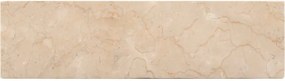 Umyvadlo 45 x 30 x 12 cm mramor krémové s vysokým leskem 142773