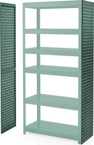 Perforovaná tabule k regálu zelená: JOHNNY, 2 kusy, 1800 x 20 x 420 mm