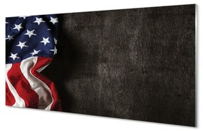 akrylový obraz Vlajky Spojených států 100x50 cm