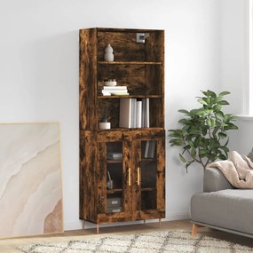 Skříň highboard kouřový dub 69,5 x 34 x 180 cm kompozitní dřevo,  3189306