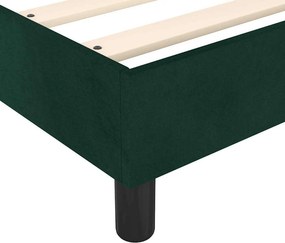 Rám postele s boxspringem tmavě zelená 90 x 200 cm samet 3121099