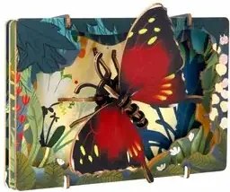 EscapeWelt 3D dřevěné puzzle Motýl / Obtížnost: lehká / od 8 let