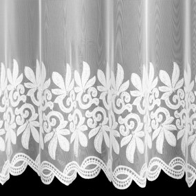 ZÁCLONA NA KROUŽCÍCH TALIA 350X150 CM BÍLÁ