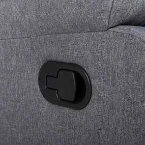 LuxuryForm DESIGN Televizní křeslo CARLOS s polohováním - šedé