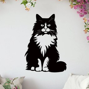 dřevo života Dřevěná dekorace Norské lesní kočky Zvolte rozměr (cm): 28x40, Zvolte barvu dekoru: Černá