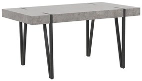 Jídelní stůl  betonový vzhled 150 x 90 cm ADENA Beliani