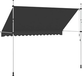 vidaXL Ručně zatahovací markýza 350 cm [43229] Barva: oranžová a hnědá