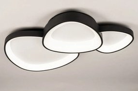 Stropní designové LED svítidlo Organic Black 90