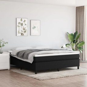 Box spring postel s matrací černá 180x200 cm textil 3144441