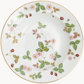 Hluboký talíř z kostního porcelánu's dekorativním okrajem Wild Strawberry