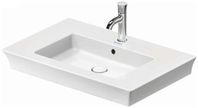 Duravit White Tulip - Umyvadlo 75x49 cm, 1 otvor pro baterii, s WonderGliss, bílá 23637500001