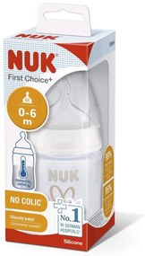 NUK kojenecká láhev First Choice Temperature Control 150 ml bílá