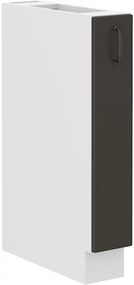 Kuchyňská skříňka Stilo 15 D CARGO BB korpus bílá, dvířka šedá