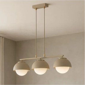 Brilagi - Lustr na lanku COSMO 3xE27/60W/230V béžová/zlatá