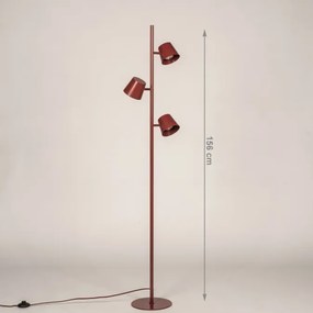 Stojací lampa Snap Fosca Red Trio