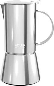 Adler AD 4417 Moka konvička na 10 šálků 620 ml stříbrná