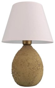 Stolní lampa RAMZES 1xE27/40W/230V bílá/hnědá