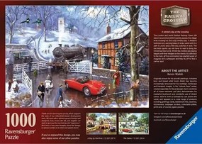 RAVENSBURGER Puzzle Železniční přejezd / 1000 dílků / 70 x 50 cm
