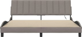 Rám postele bez matrace Hanko taupe 180 x 200 cm textil 3310479