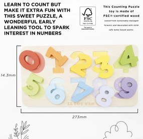 Le Toy Van Vkládací puzzle s čísly