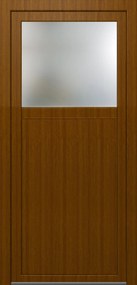 Solid Elements Vedlejší vchodové dveře Easy, 80 L, 880 × 1980 mm, plast, levé, dub zlatý, prosklené