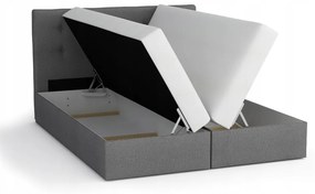 Manželská postel Boxspring 180 cm Fade 2 Comfort (černá) (s matrací a úložným prostorem). 1055885