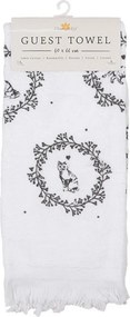 Bílý froté kuchyňský ručník s kočičkami Lovely Grey Cats - 40*66cm