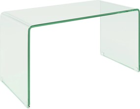 Costway Konferenční stolek skleněný ve tvaru U z tvrzeného skla