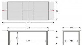 Doppler CONCEPT YELMO FSC® 6+1 - zahradní sedací souprava (hliník/teakové dřevo)