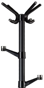 ModernHome Stojanový věšák 180x48cm - černý, YLT-0610 BLACK
