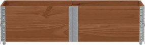 Zahradní truhlík hnědý 150x50 cm masivní borové dřevo 3295410