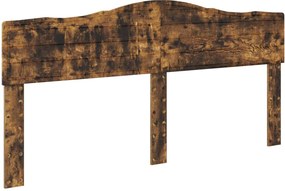 Rám postele Kouřový dub 180 x 200 cm Masivní borové dřevo 3412866