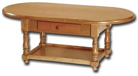 Rustikální konferenční stolek 8950 dub rustikál, 120x60 cm
