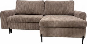 Rohová rozkládací sedací souprava do L PORTINE, 245 cm, s úložným prostorem Roh pohovky: Pravý roh, Barva látky Poso: Tmavě modrá (Poso 05)