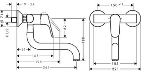 Hansgrohe Focus M41 kuchyňská baterie, chrom 31825000