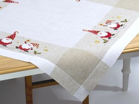 Vánoční vyšívaný ubrus Santa Claus TiaHome - 40x160cm