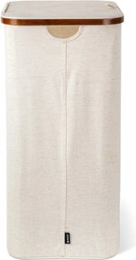 Krémový látkový koš na prádlo Bamboo/Linen – Bigso
