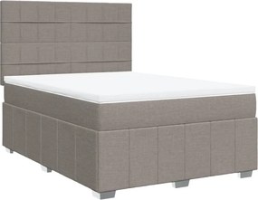 Box spring postel s matrací taupe 140x190 cm textil 3291667