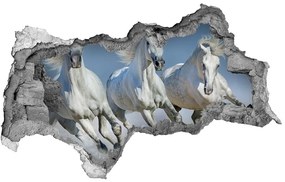 Wallmuralia Fototapeta díra na zeď Koně ve cvalu 95x73 cm