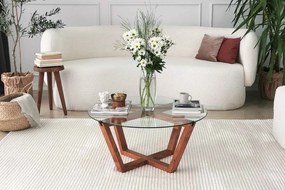 Designový konferenční stolek Calypso 75 cm dřevěný